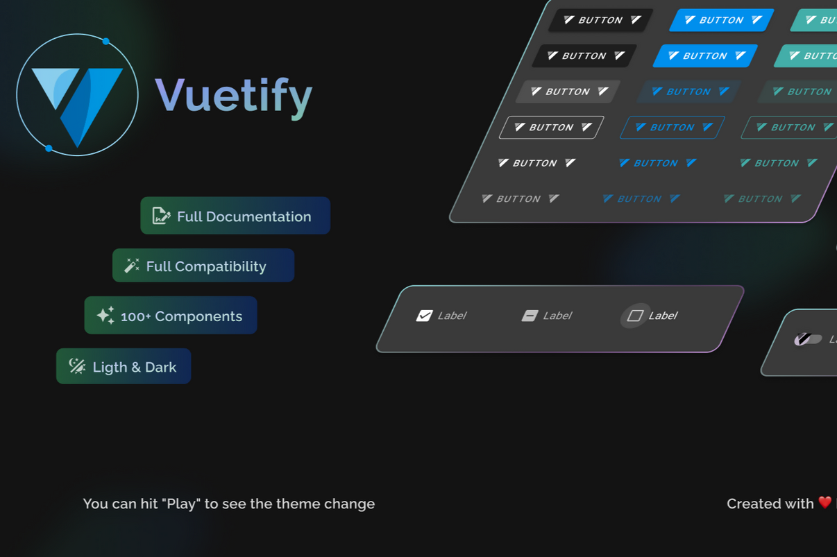 Official Vuetify 3 UI Kit for Figma