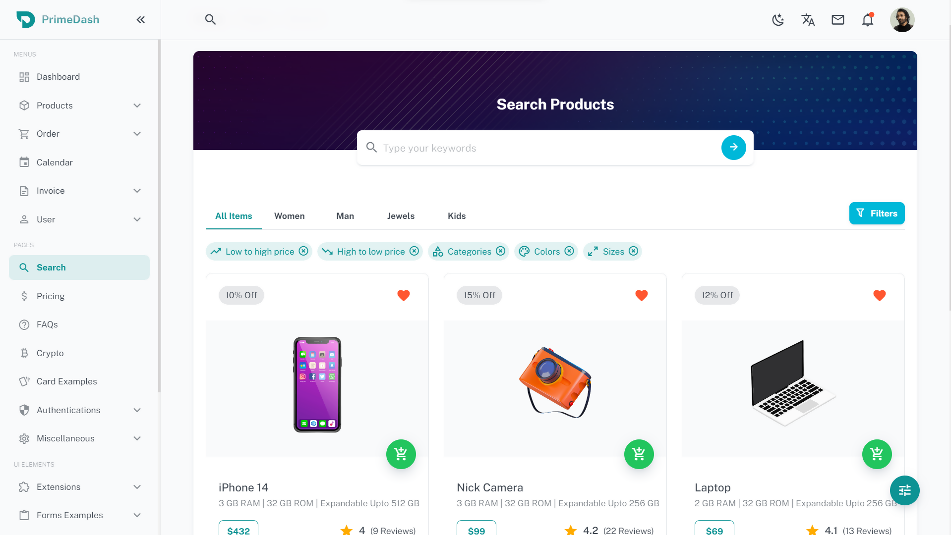 Primedash Vuejs Admin Template Vuetify 3 Vuejs 3 Typescript And J